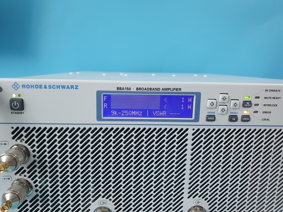 ROHDE & SCHWARZ BBA150 , VU-B41 BROADBAND AMPLIFIER 9 kHz - 250 MHz | eBay