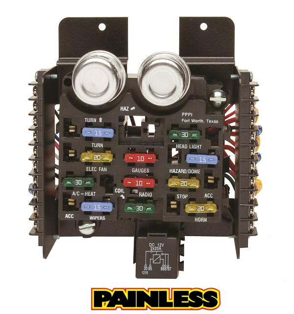 Painless Performance Wiring Universal Pre Wired 14 Circuit Fuse Block ...