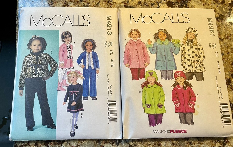 Lot of 12 Various McCall, Simplicity Patterns 10 Uncut 1998-2005 ...