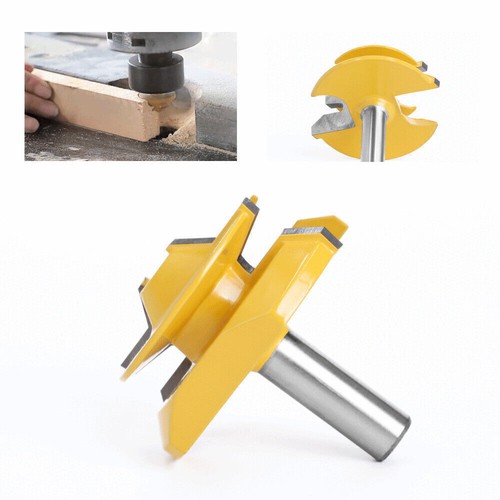 1/4 Shank Lock Miter Router Bit 45 Degree Woodworking Joint Glue 1-3/8 ...