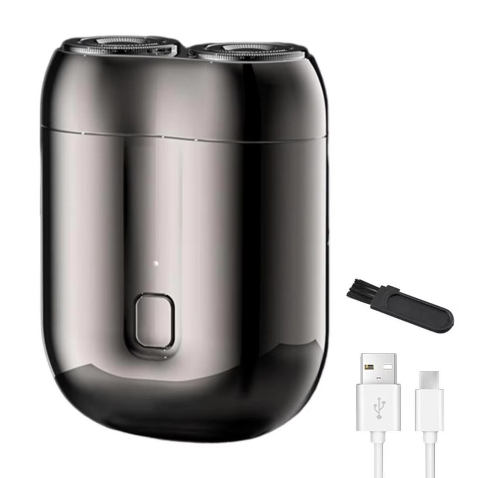 Electric Razor New Model Mini Dual-Head Electric Shaver Pocket Washable ...