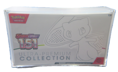 POKEMON 151 ULTRA PREMIUM COLLECTION UPC ACRYLIC DISPLAY CASE MAGNETIC ...