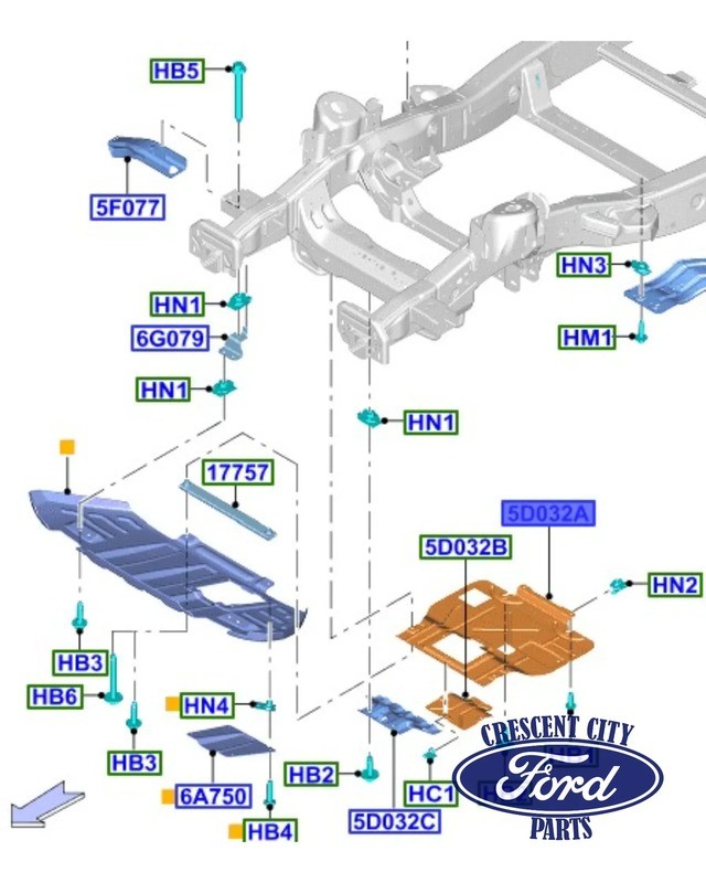 Genuine Skid Plate 15-24 F150 Raptor FL3Z-5D032-E | eBay
