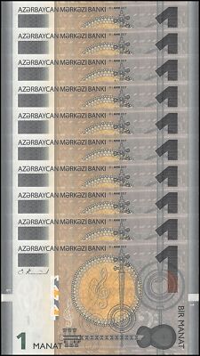 Azerbaijan 1 Manat, 2017, P-31b, UNC X 10 PCS | eBay