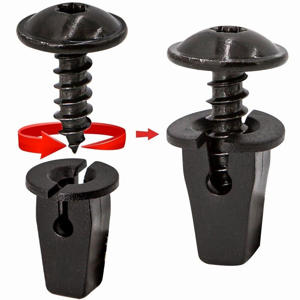 10PCS Splash Shield Screws N90974701 For Audi VW Fender Liner Bumper ...