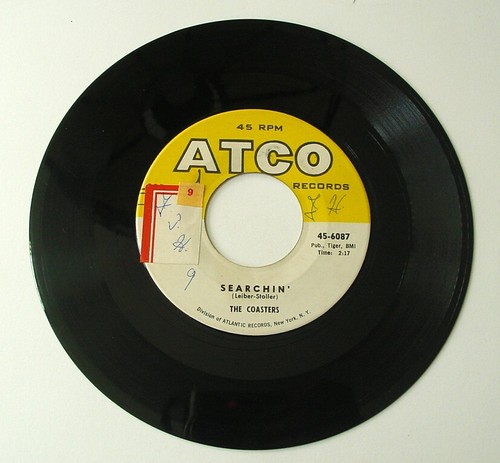 45 RPM THE COASTERS Searchin' b/w Young Blood ATCO 6087 VG+ 1957 | eBay