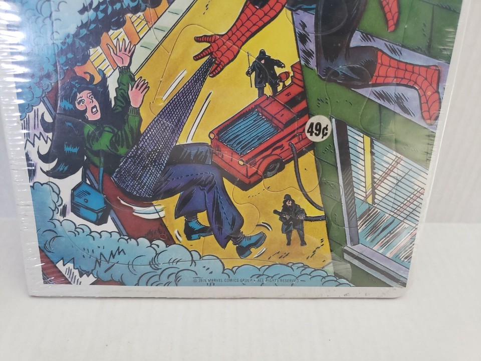 Vtg 1976 Whitman Marvel Comics The Amazing Spider Man Frame Tray Puzzle ...