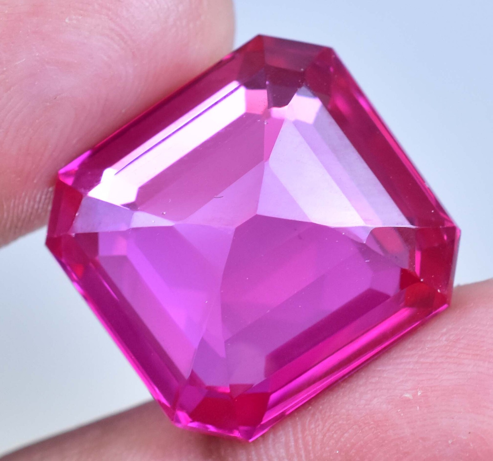 38.75 Ct Natural Mogok Rose Pink Ruby Flawless Octagon Shape Certified ...