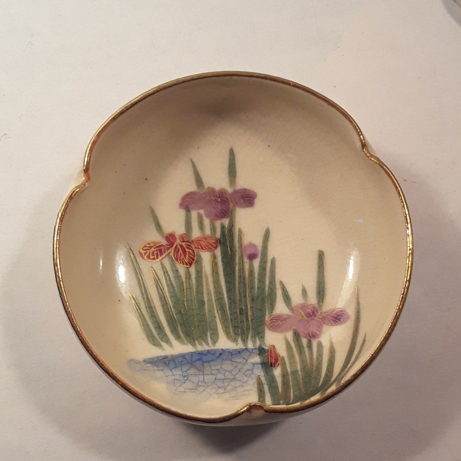 Lot of 3 Antique Japanese Satsuma Salt Cellar Bowls Signed Kazan ...