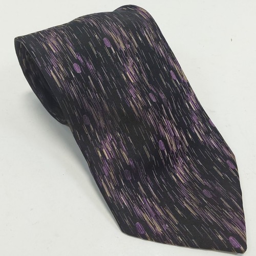 Jon Randall Tie Purple Rain 100% Silk / L-60in & W-3.25in Handmade ...