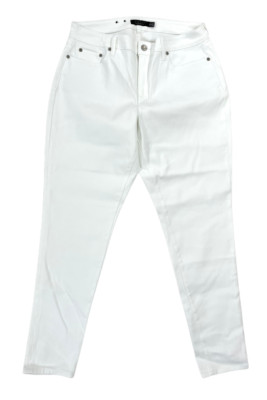 RLR Lauren Jean Co. Ralph Lauren White Straight Leg Women's Stretch ...