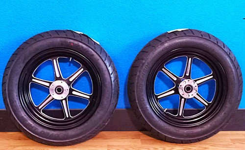 REVOLVER 16" WHEEL SET PIRELLI NIGHT DRAGON TIRES HARLEY ELECTRA GLIDE ...