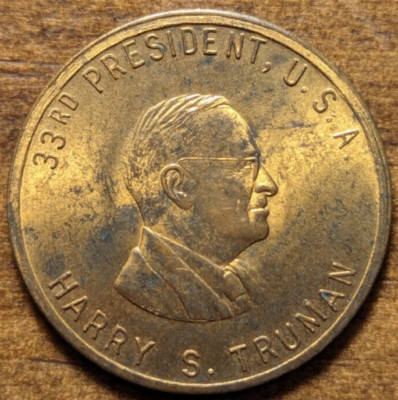 1945 Harry S. Truman "Harry He's From Missouri" 33rd President Coin ...