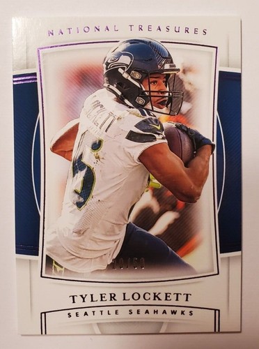 Tyler Lockett 2019 Panini National Treasures Purple 20/50 card #50 ...