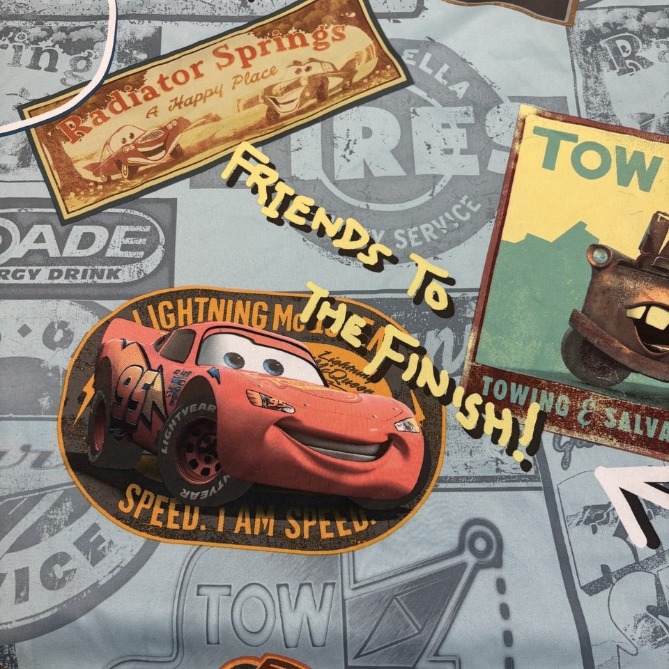 Disney Pixar Cars Twin Sheet Set Flat Sheet Fitted Sheet Tow Mater ...