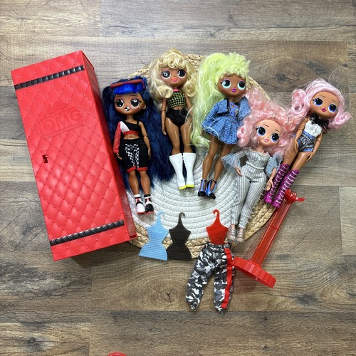 LOL OMG Doll LOT 5 Dolls with Locker + Clothes and Accessories MGA | eBay