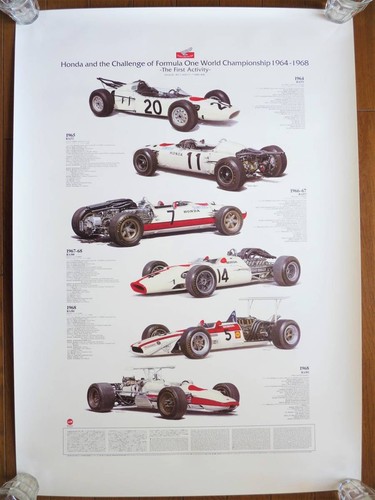 Collection Hall Poster Honda 1St F1/Track Of The World Grand Prix Challenge Ra27 | eBay
