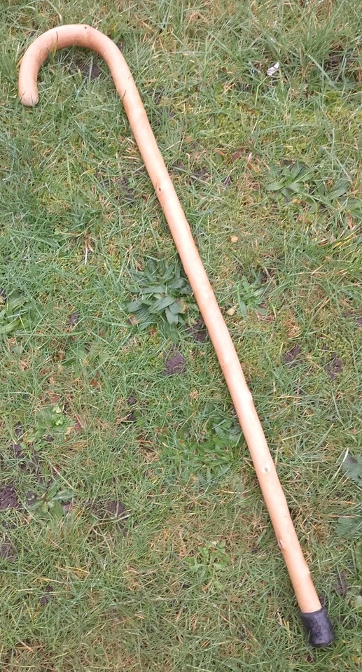 Traditional Wooden Walking Stick Made Of Chestnut | eBay UK