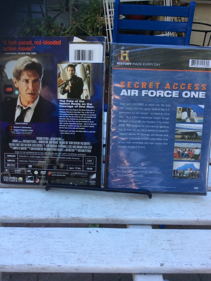 2 For 1 DVD Air Force One And Secret Access Air Force One History ...