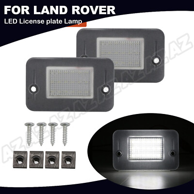 2X White LED License Plate Lights Lamps For Land Rover Discovery 1 2 ...