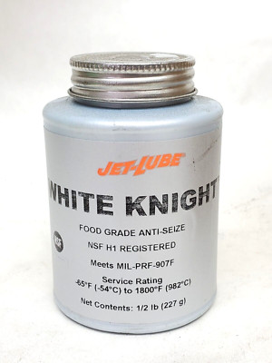 Jet-Lube 16402 Anti Seize Compound White Knight Food Grade 8 Oz (1/2lb ...