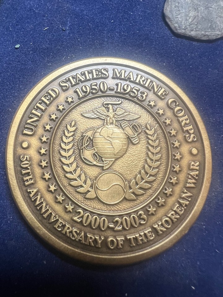USMC Marine Corps 2003 Commemorative TokenCoin Korean War Semper Fi ...