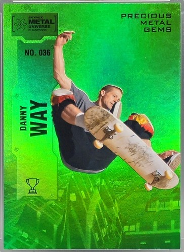 Danny Way 2022 Skybox Metal Universe Champions PMG Green /10 | eBay