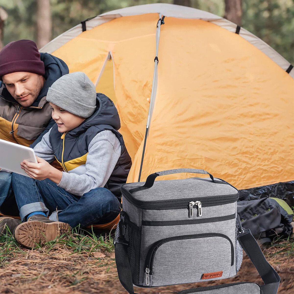 Large Insulated Lunch Bag Adult Kids Thermal Cool Hot Food Storage Tote ...