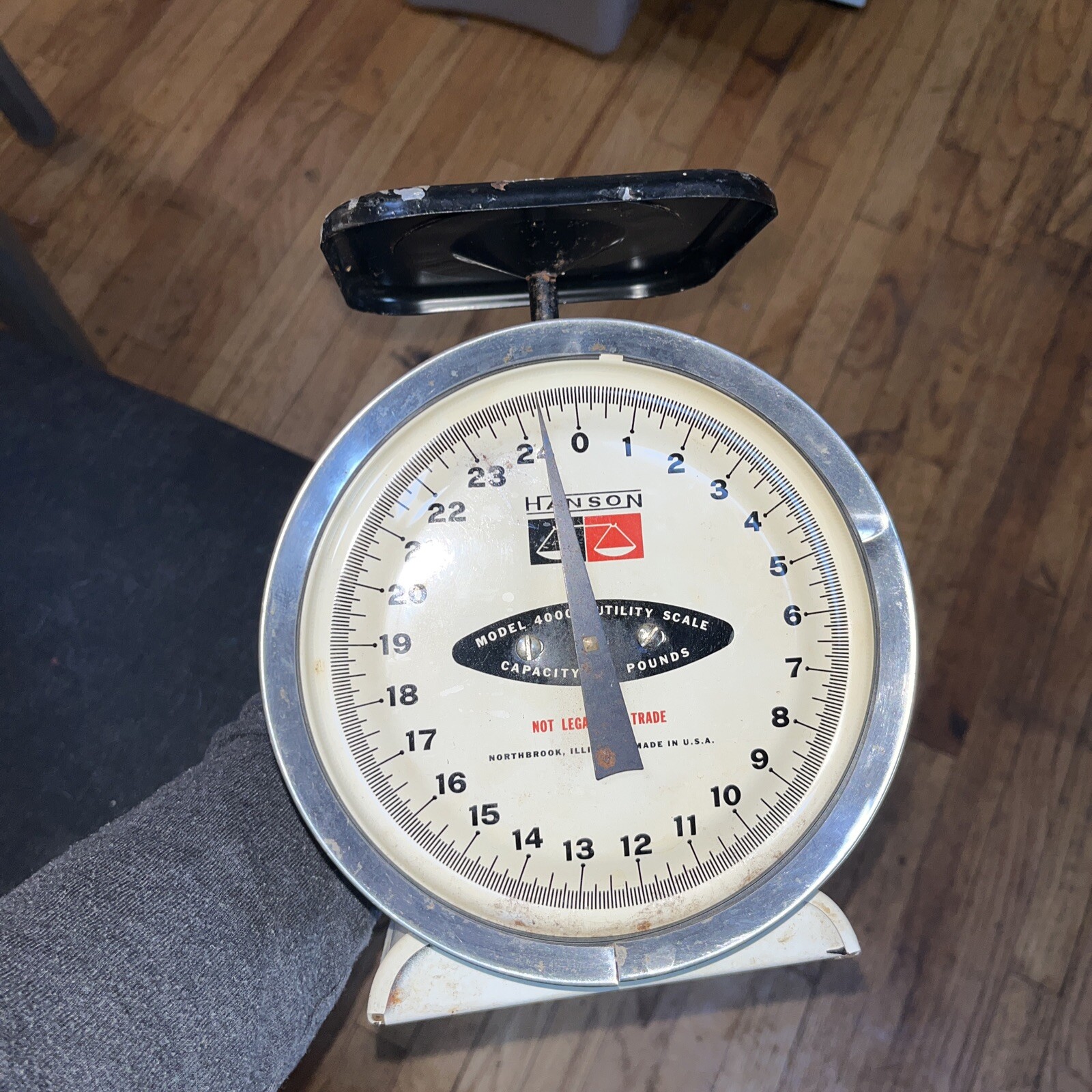 VINTAGE HANSON MODEL 4000 UTILITY SCALE ~ 25 POUND CAPACITY KITCHEN ...