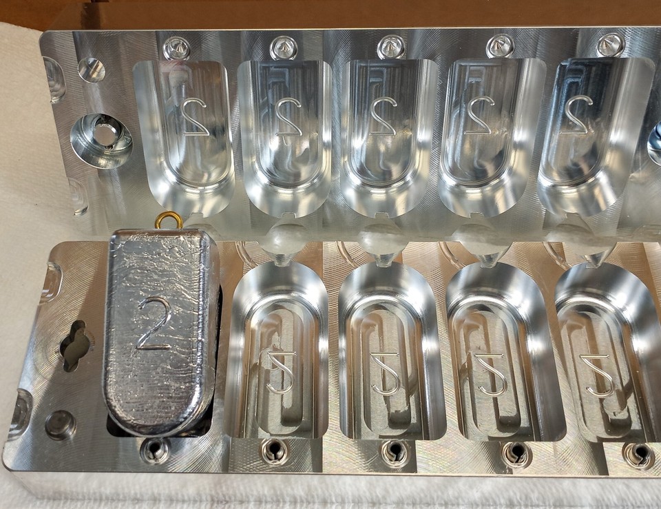 10 cavity 2 LB Cod Sinker Production Mold Aluminum CNC | eBay