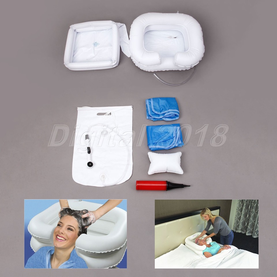 Portable Sink For Washing Hair Inflatable Shampoo Basin Bed Built ...