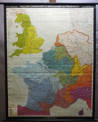 Map of Gallia, Germania and Britannia in Roman Times History Mural Wall ...