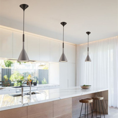 Kitchen Pendant Light Grey Chandelier Lighting Bar Lamp Room LED ...