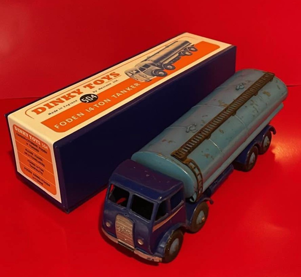 DINKY 504 Foden 14-Ton Tanker 1st cab (with high quality reproduction ...