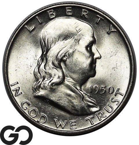 1950-D Franklin Half Dollar, Cartwheel Luster | eBay