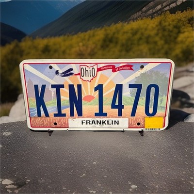 Authentic Ohio License Plate KIN 1470 Franklin County Vintage ...