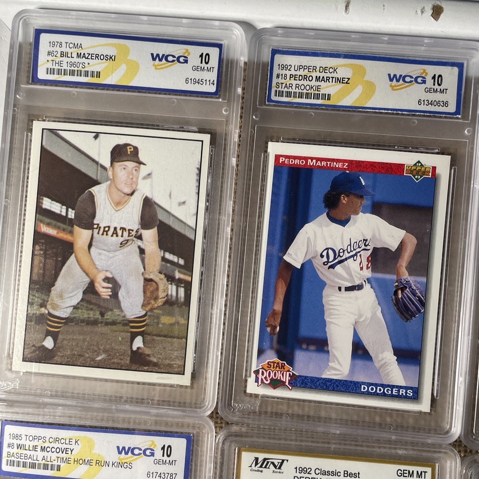 VINTAGE BASEBALL CARD COLLECTION GEM-MT 10 GRADED ford Piazza Jeter ...