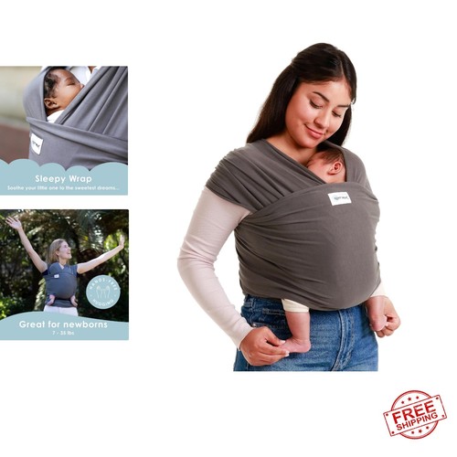 Ergonomic Dark Grey Baby Carrier Sling - Machine Washable, Newborns to ...
