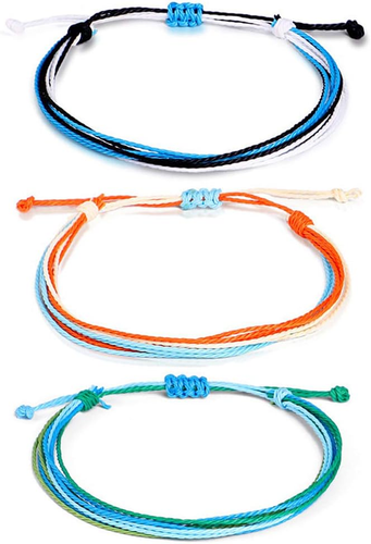 VSCO String Wave Bracelets for Women Girls Handmade Colorful Waterproof ...