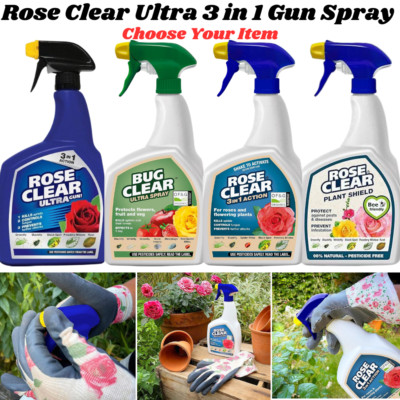 Rose&Bug Clear Ultra Gun Spray Ready Use Fruit,Veg,Plant Protection ...