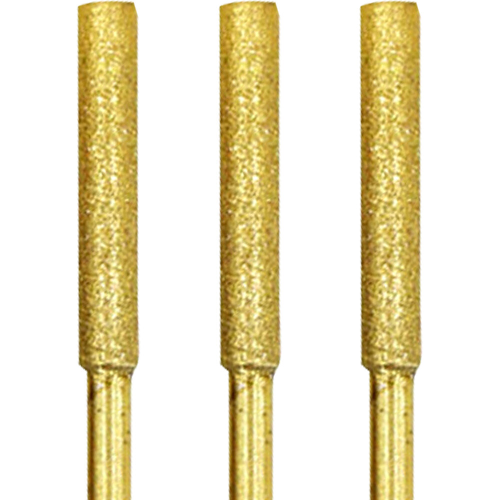 15pcs Stone File Diamond Coated Cylindrical Burr Chainsaw Sharpener (5 ...