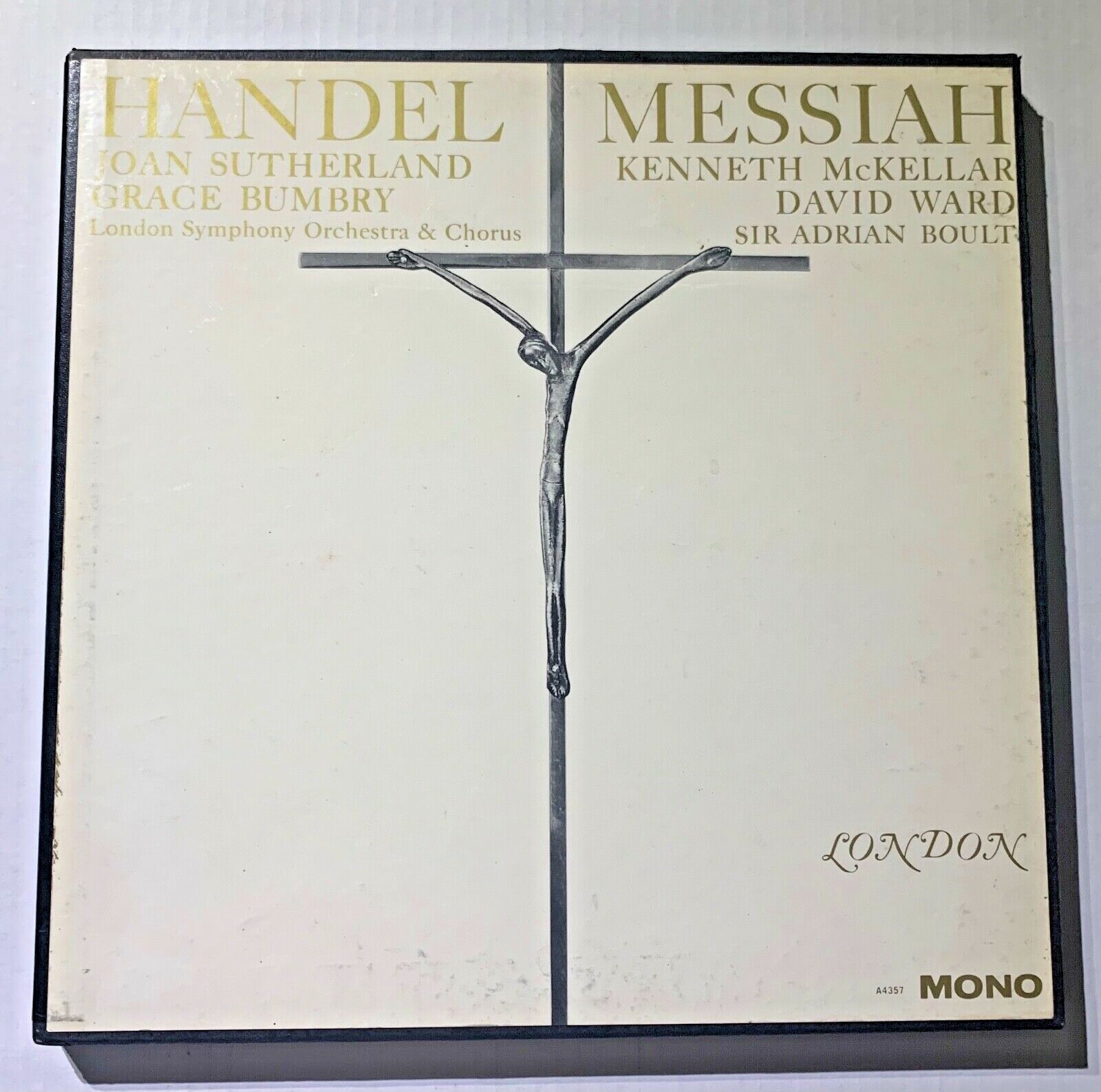 Joan Sutherland Kenneth McKellar - Handel Messiah 3 LP Vinyl Box Set ...