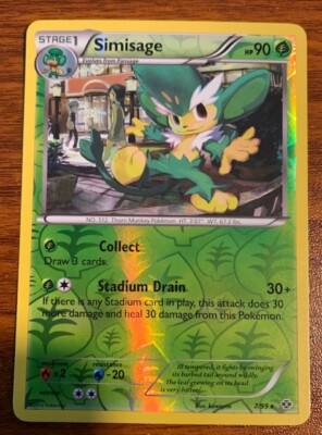 2012 Pokemon Next Destinies Reverse Holo Simisage #7/99 | eBay