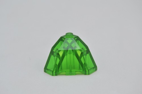 LEGO Stone With Corner Transparent Green Brick FACET 3x3x2 Top 2463 | eBay
