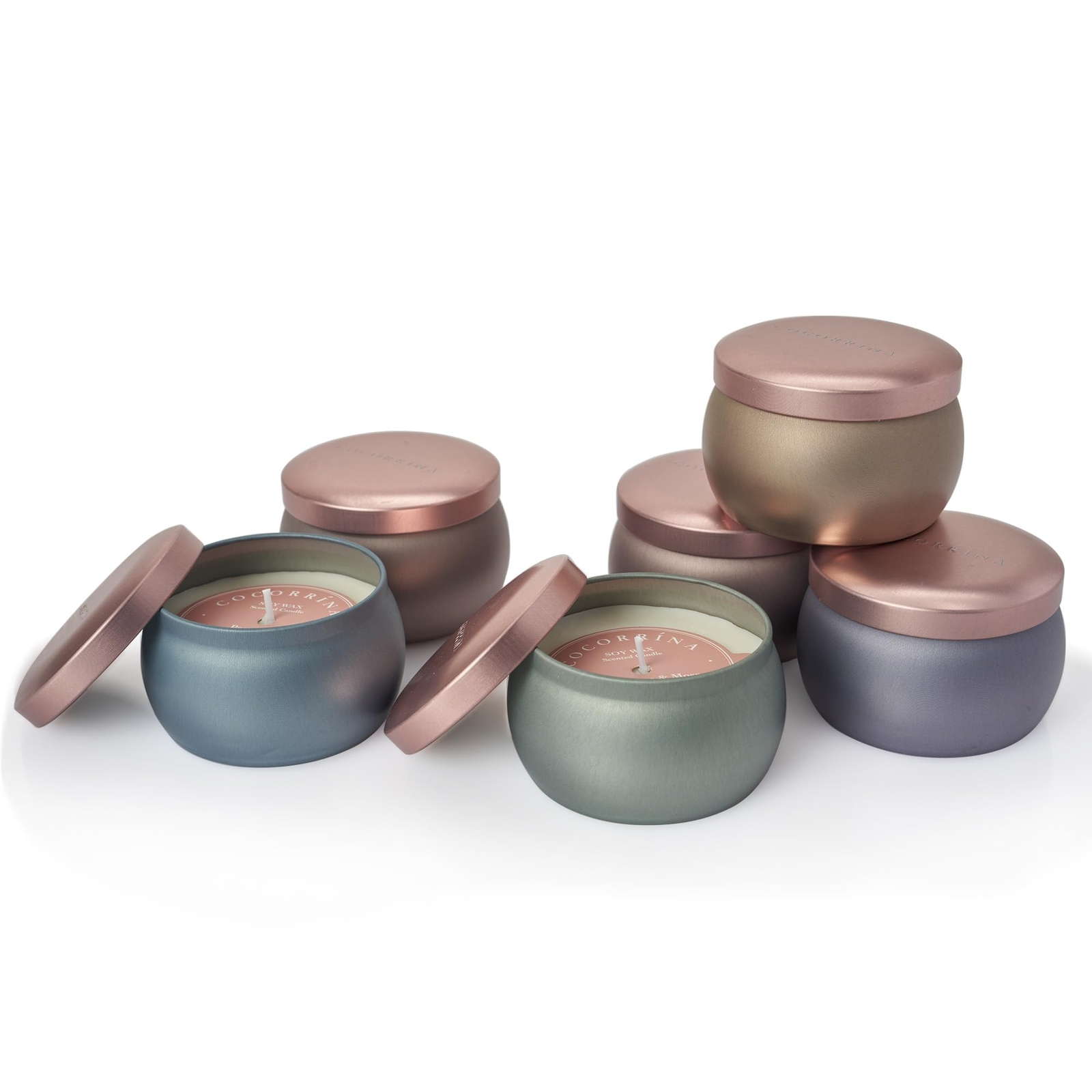 Scented Candle Set 6 Pack/ 3.8oz Aromatherapy Candles Gifts For Women ...