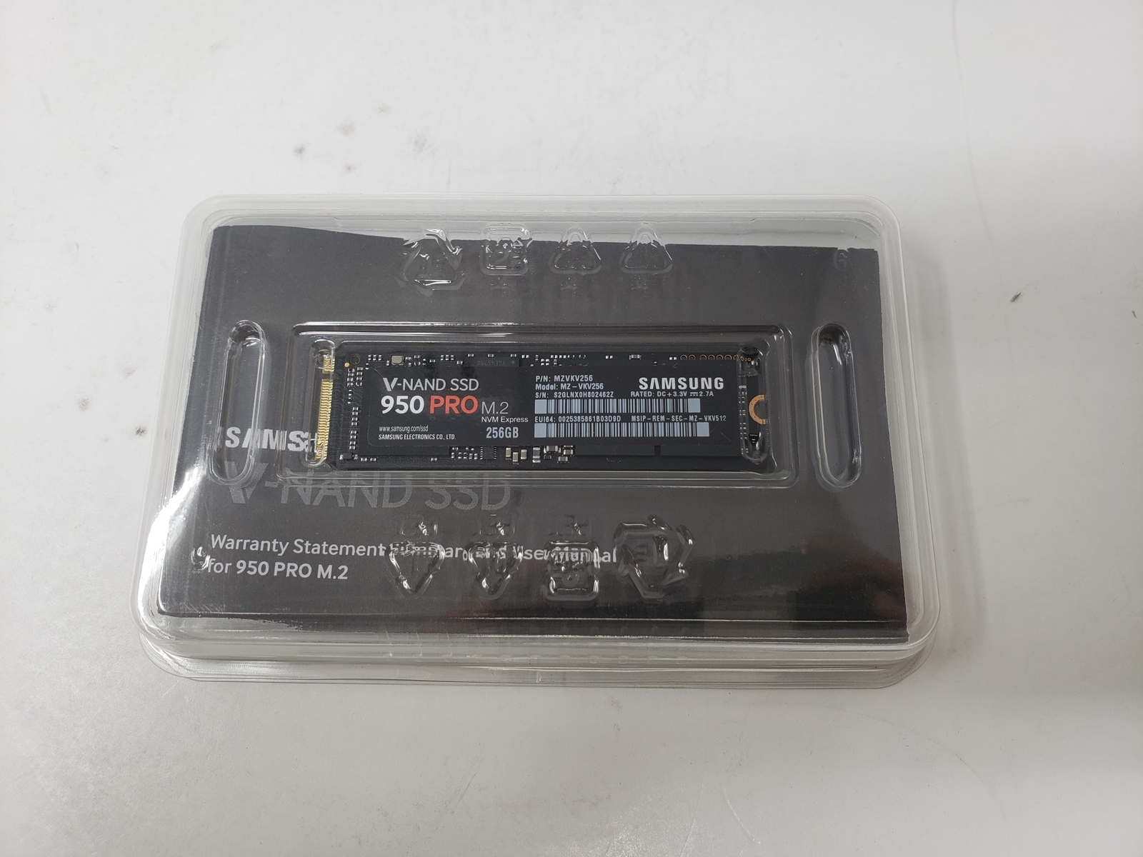 Samsung 950 PRO 256GB SSD (MZ-V5P256BW) V-NAND, M.2 NVM Express (S7) | eBay