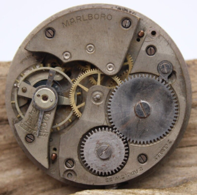 MARLBORO MEN'S SWISS POCKET WATCH MOVEMENT 39.0mm 7j (CC30) | eBay