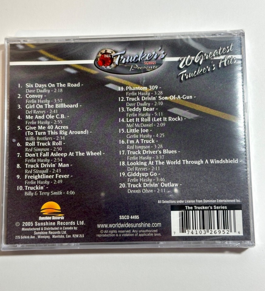 20 Greatest Trucker's Hits CD New Sealed | eBay