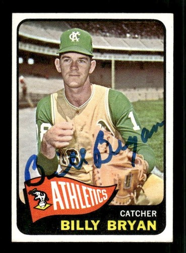 BILLY BRYAN SIGNED 1965 TOPPS #51 - ON-CARD AUTOGRAPH - KANSAS CITY ...