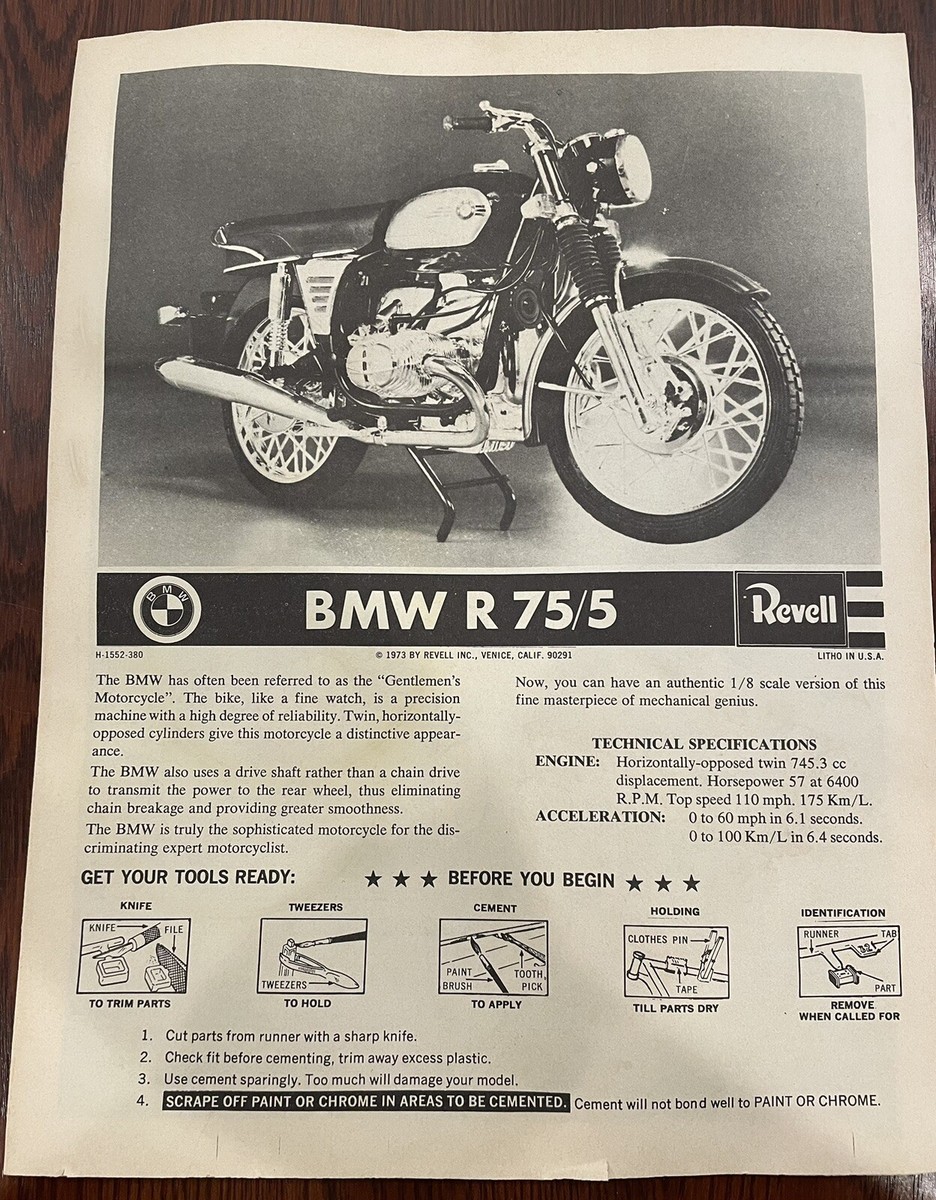 Vintage Revell Model Motorcycle Kits Revell & Italeri Motorcycle Model